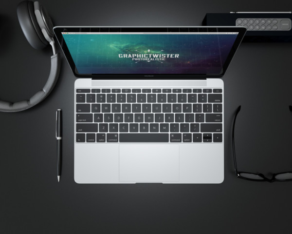 Dark MacBook Mockup