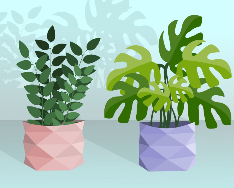 Geometric Pot Vector - Mockup Templates Images Vectors Fonts Design